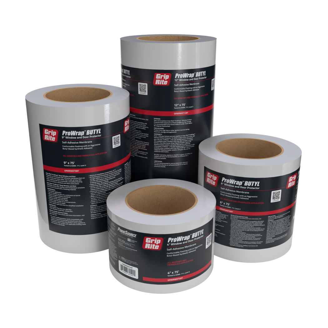Grip-Rite Debuts ProWrap SA Self-Adhering House Wrap and Flashing Tapes ...