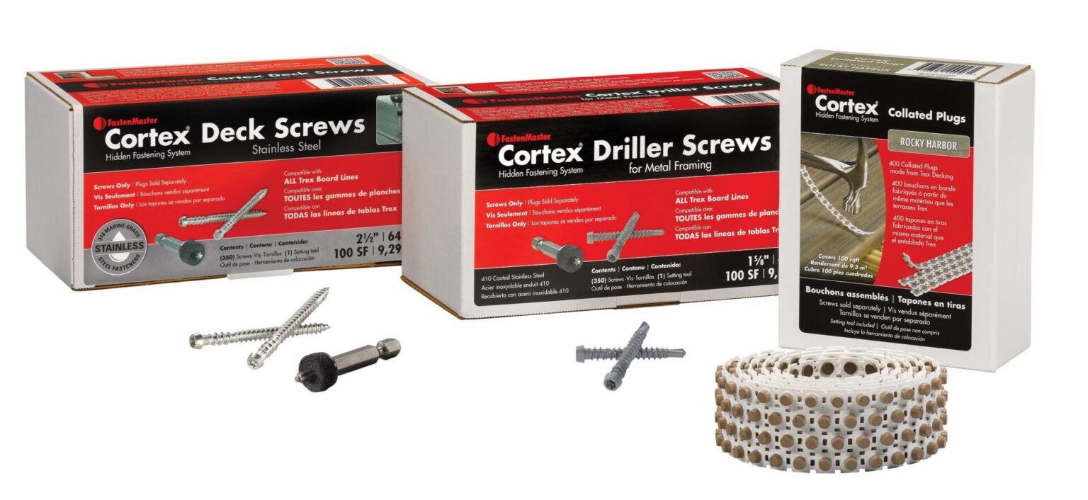 FastenMaster Expands Cortex Hidden Fastener Options for Trex Decking ...